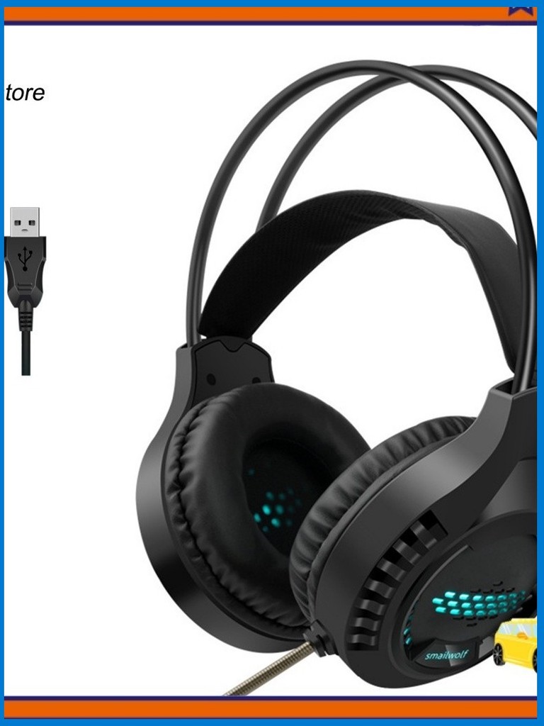 [Fx] AK3 Wired Headset Luminous RGB Light Effect Over Ear Stereo Gaming ...
