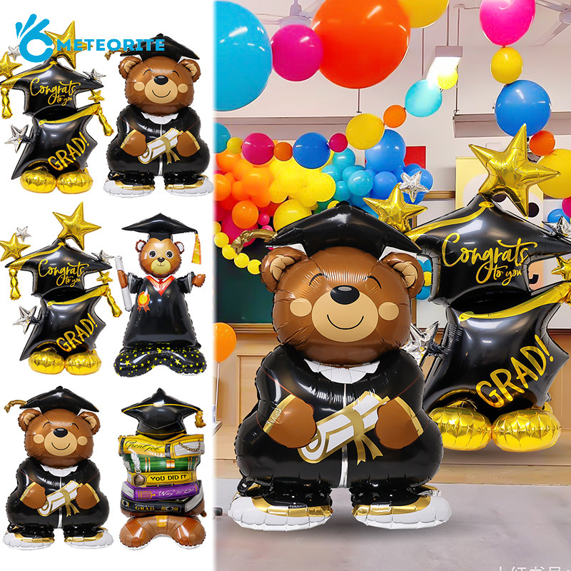 Super Large Standing Bachelor Cap Bear Inflatable Balloon - School ...