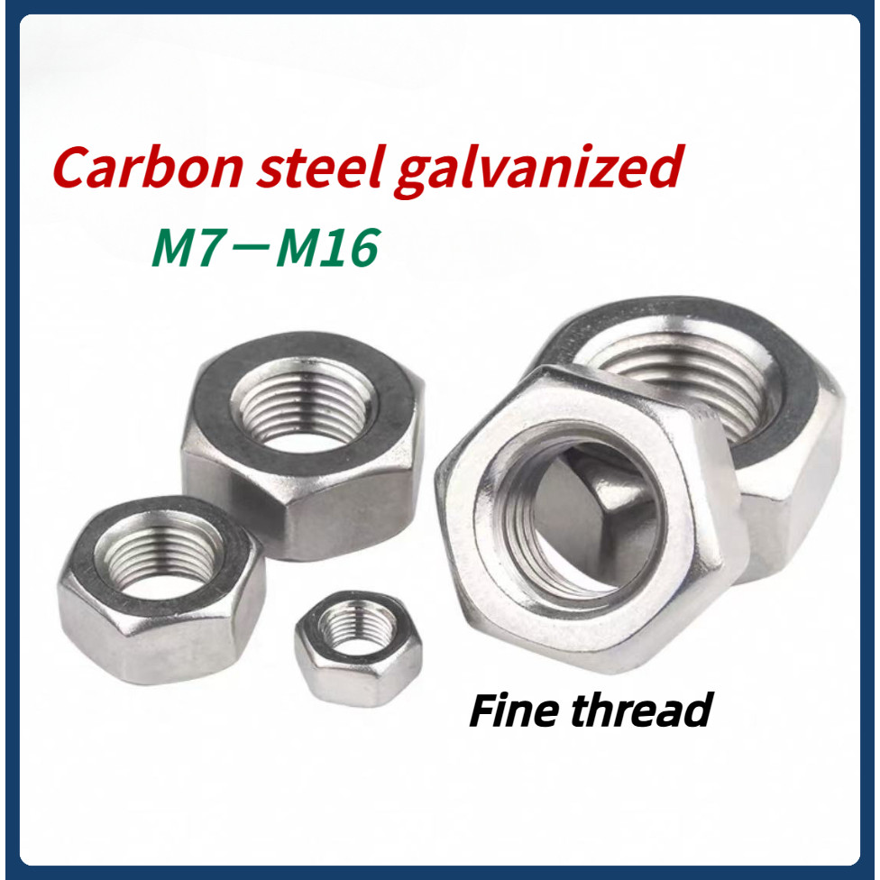 [MX1] Low Height Hex Nut with Fine Pitch Thread - for Precision Machinery / Fine Thread Hex Nut ...