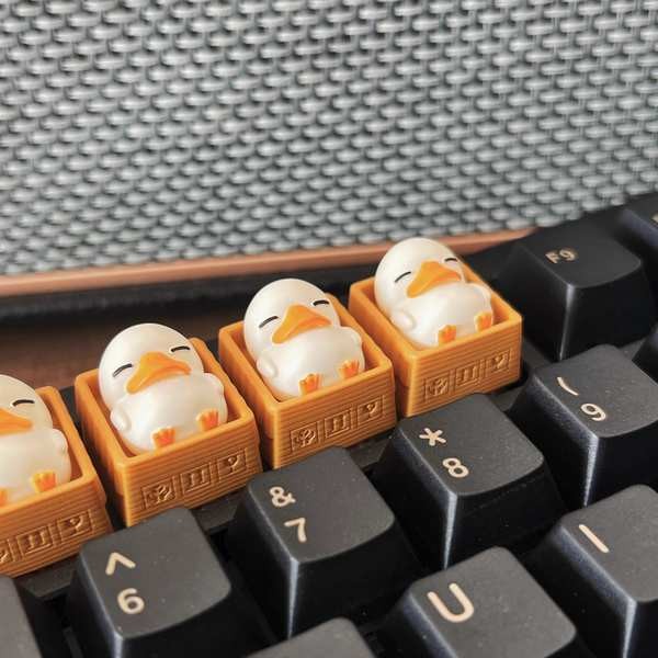 keycaps keycaps custom Lying Flat Duck Unique Keycap Mechanical ...