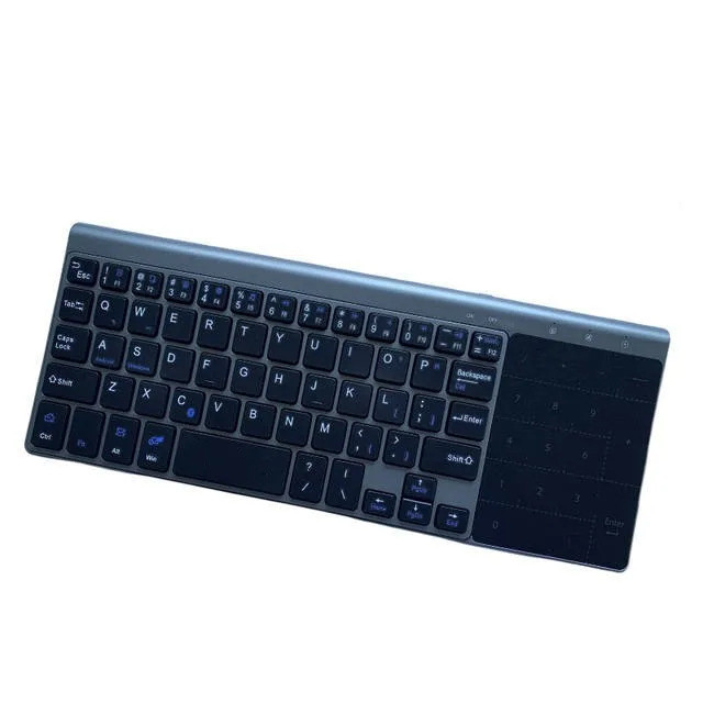 Silent Wireless Bluetooth Keyboard – with Touchpad & Numeric Keypad for ...