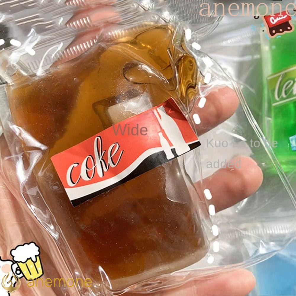 ANEMONE Juice Squeeze Toy, Transparent Cola Sprite Orange Juice Soda ...