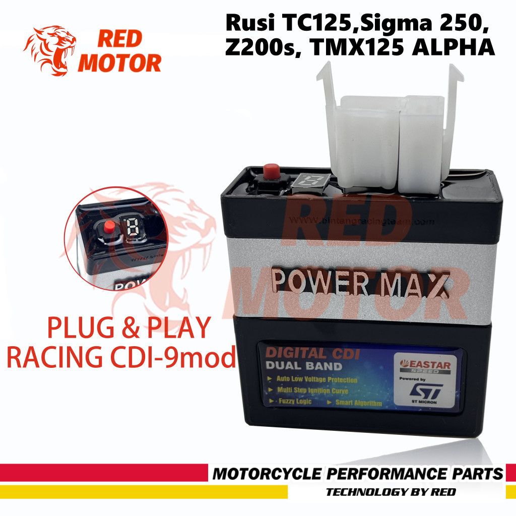 9 MAP Adjustable Racing CDI-DC for KRY 125/150/200 Rusi TC125,Sigma 250 ...