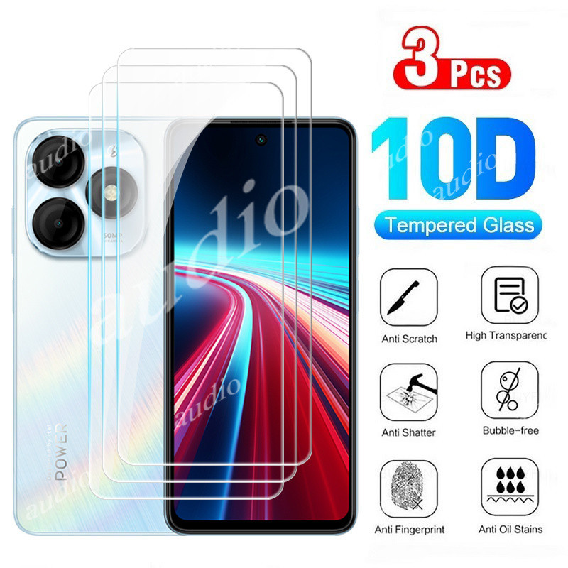 3Pcs Tempered Glass Screen Protector For itel P65 P55 T P55+ 4G 5G 2024 ...