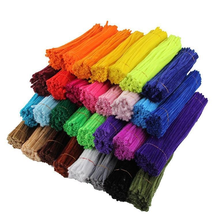 100 Pcs/set Chenille Stems Twist Stick DIY Flower Bouquet Material ...