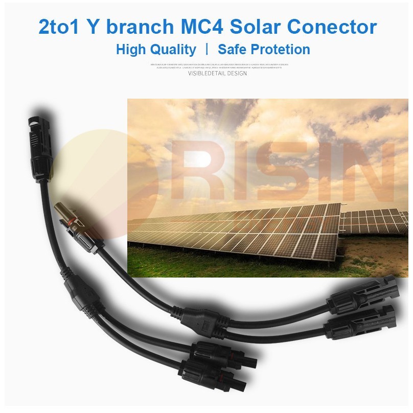 2 Pin Solar Wiring Connector Y Branch Connector MC4 DC Connector IP68 ...