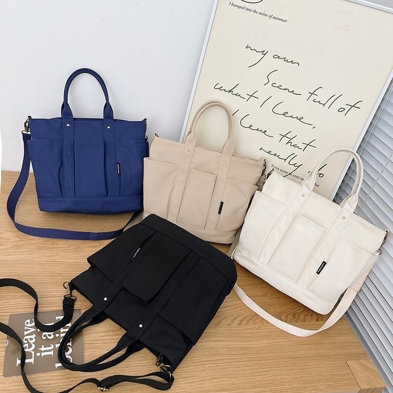 AW Japanese Quality Canvas Ladies Tote Bag With Zipper Sling Bags For ...