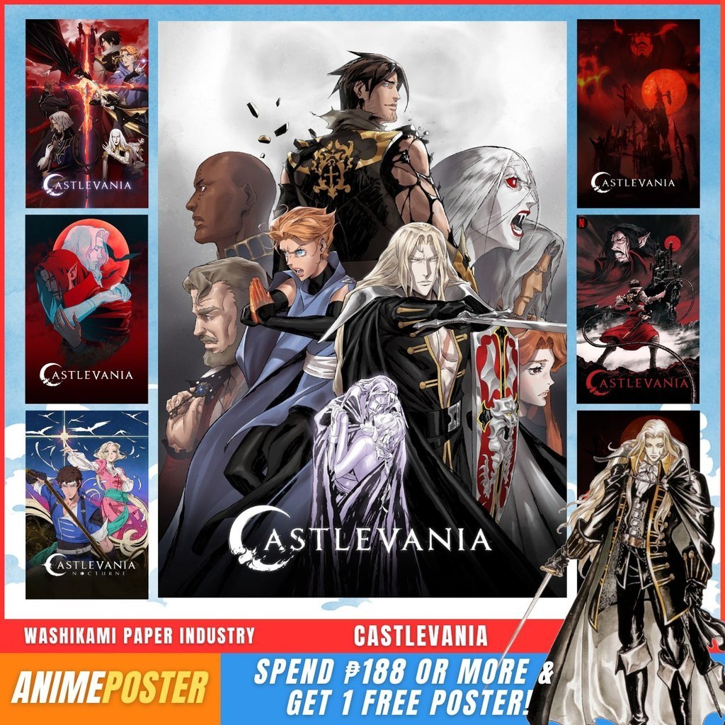 Castlevania : A4 Posters Official Anime Posters / Sticker Poster ...