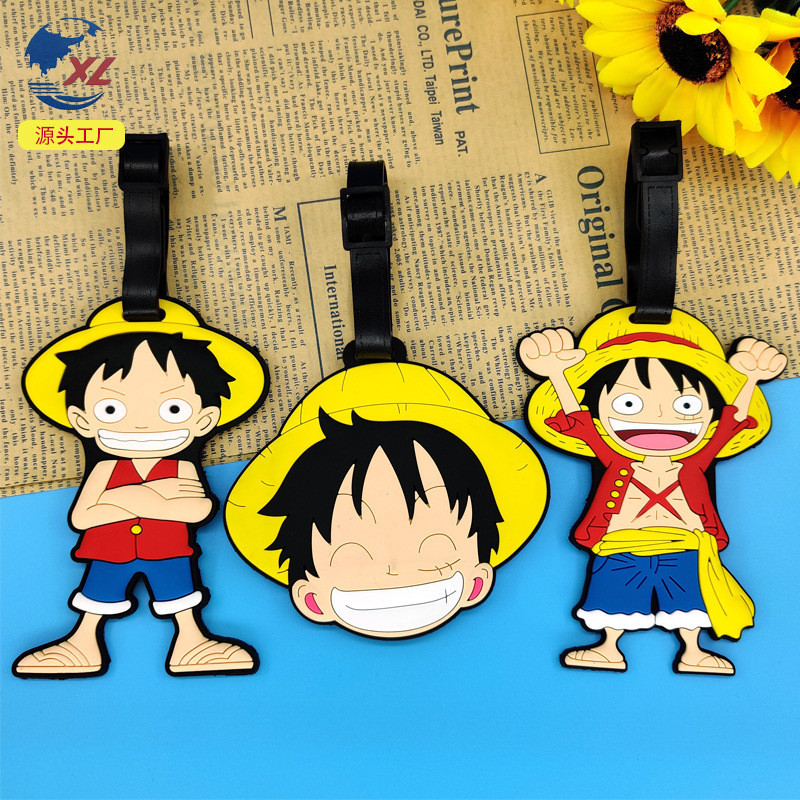 Pvc Soft Rubber Luggage Tag Anime Cartoon Tag Creative Airplane ...
