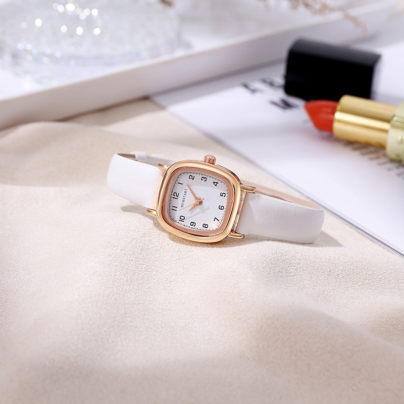 Designer Women's Square Watch Minimalist Retro Style Small Quartz ...