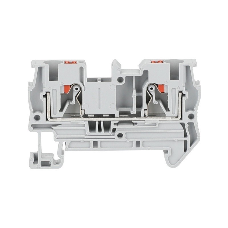 CODCOD☢PT4 terminal 4MM square straight-through guide rail plug-in plug ...