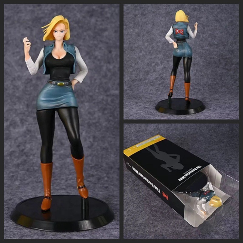 Anime Dragon Ball Super Saiyan Android 18 Lazuli Standing Posture 19 ...