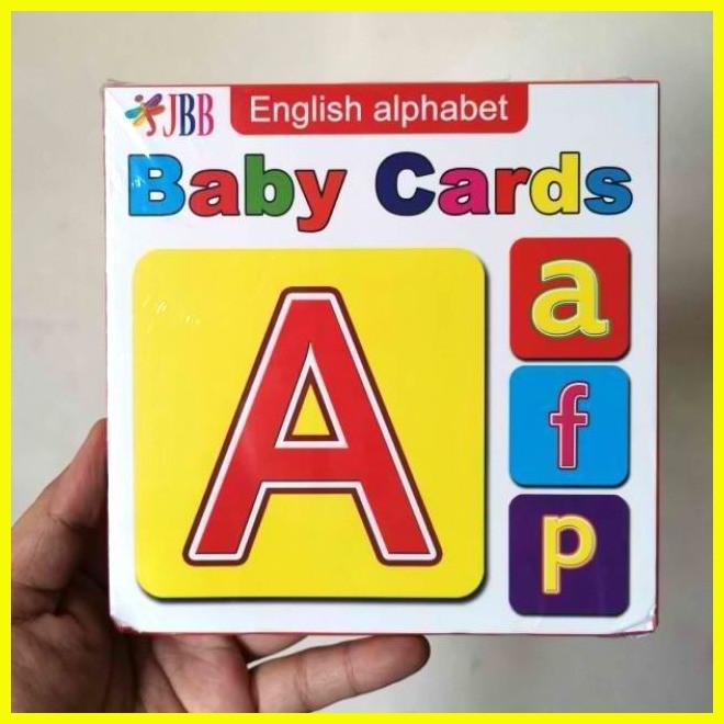 A-Z Baby Alphabet Flashcards Big Letters & Small letters at the back ...