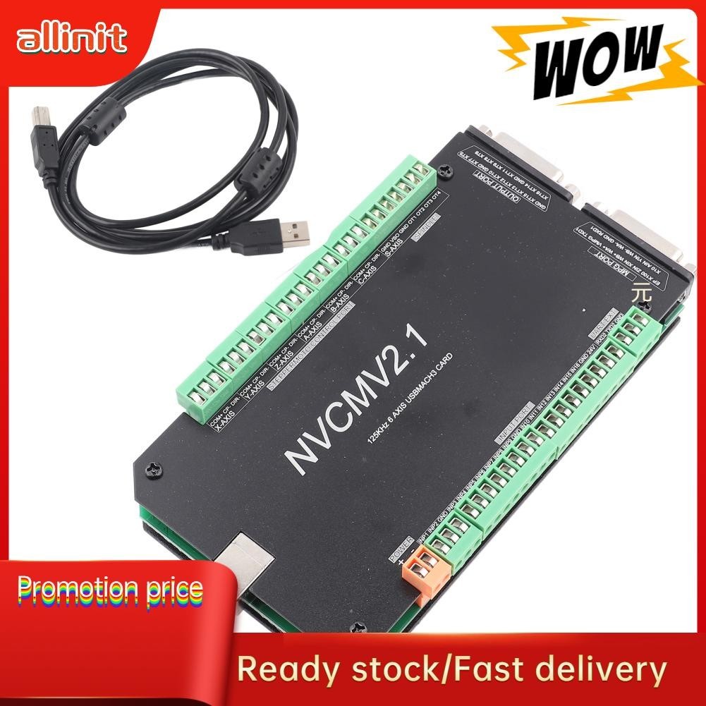 Allinit CNC Controller Board NVCM 4 Axis MACH3 USB Interface Card for Stepper Motor | Shopee ...