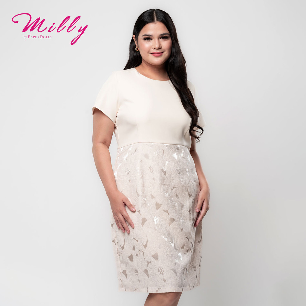 Milly Plus Size Leah Sheath Dress in Lace | Shopee Philippines