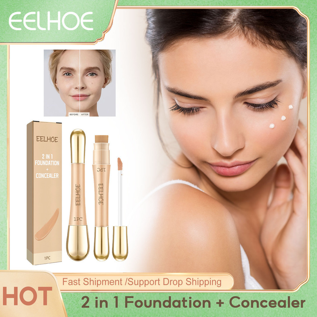 Eelhoe 2 In 1 Double End Concealer Anti Freckle Dark Circles Corrector