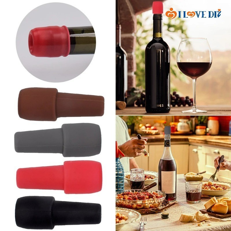 Reusable Leak Proof Anti-Fall Sealed Silicone Wine Stopper ...