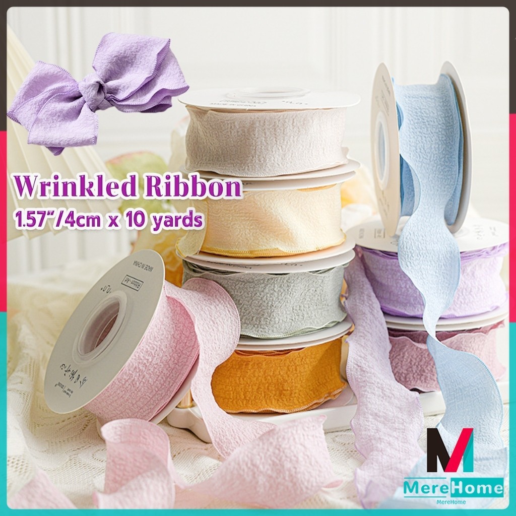 Ruffle Ribbons 10 Yards Wrinkled Wave Edge Ribbon for Bridal Bouquets ...