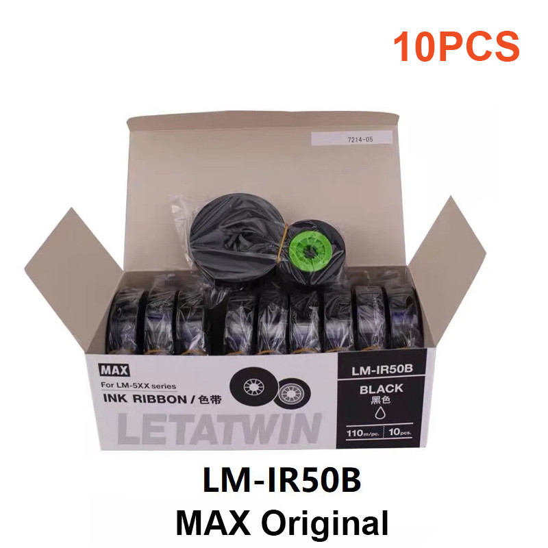 10PCS Original LM-IR50B Black Ink Ribbon Applicable MAX line number ...