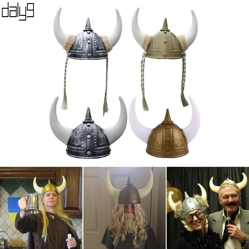 dal Adult VikingHelmet with Horns for VikingTheme Party Cosplay Knight ...
