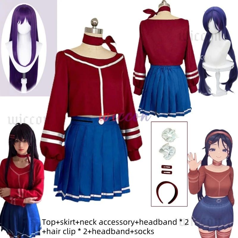 Game Horror MiSide Cosplay Mita Cosplay Costume JK School Uniform Cute ...