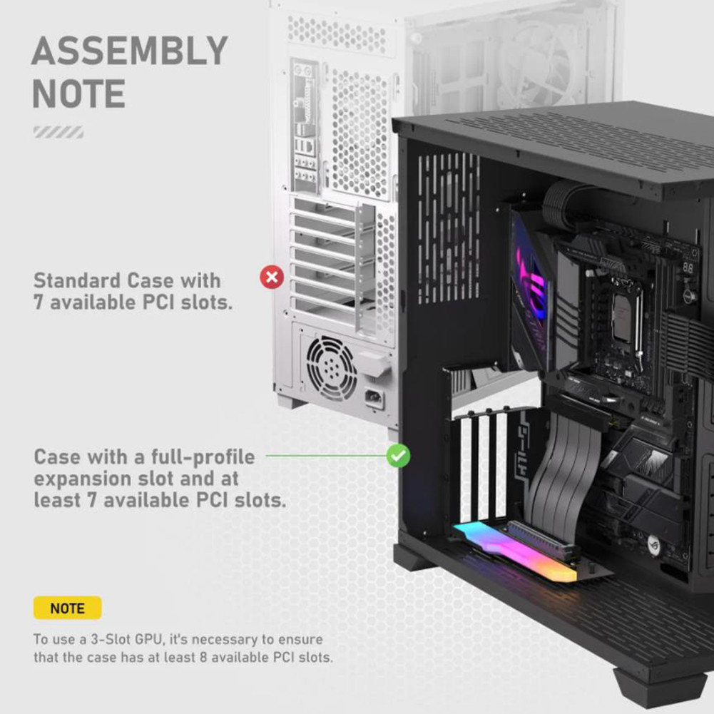 [Aluminum Alloy] [ATX PC Case] Vertical GPU Mount Bracket Holder [Dual ...