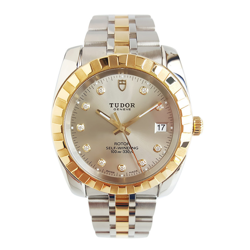 Tudor Men's Watch Classic Series Automatic Mechanical 18K Gold Diamond ...
