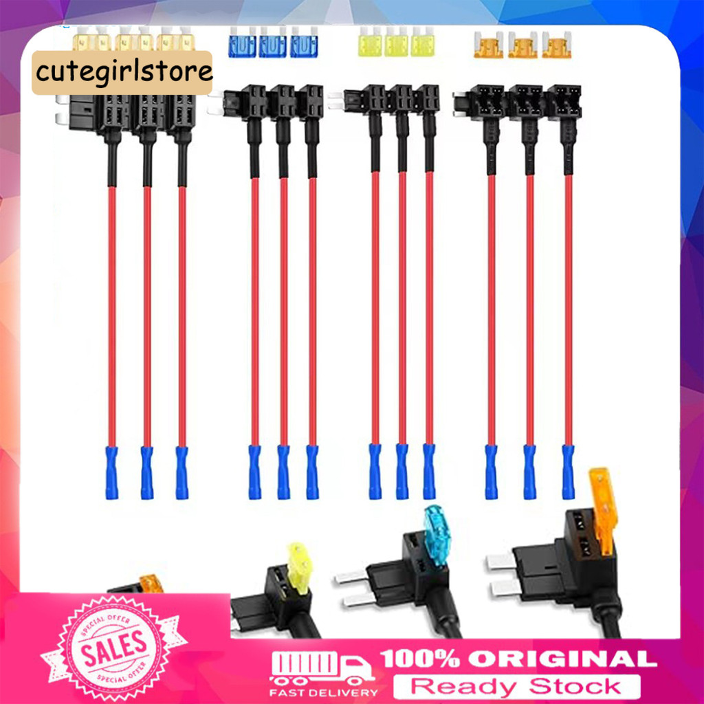 CGS Fuse-Tap Adapter Car Electrical Appliances Jumper Connector Low ...