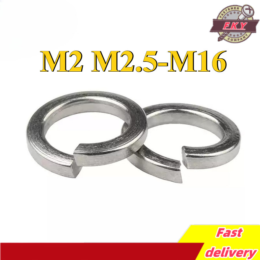 M2/M2.5/M3/M4/M5/M6/M8/M10-M16 Lockwasher / Lock Washer /aka Spring ...