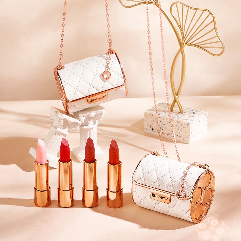 Perfect Set Leather Bag Lipstick Diary Gift Box Set Limited Makeup ...