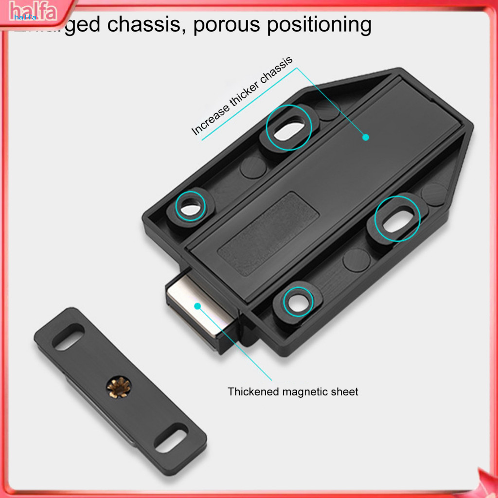 {halfa} Cabinet Door Push Latch Strong Suction Push To Open ABS Single ...