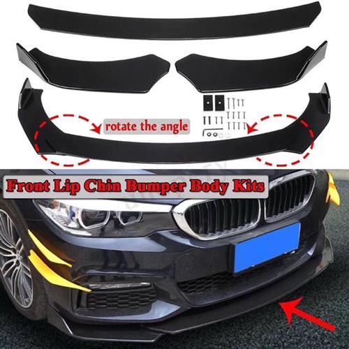 Universal Car Front Lip Three-Section Sedan Hatchback Car Front Lip ...