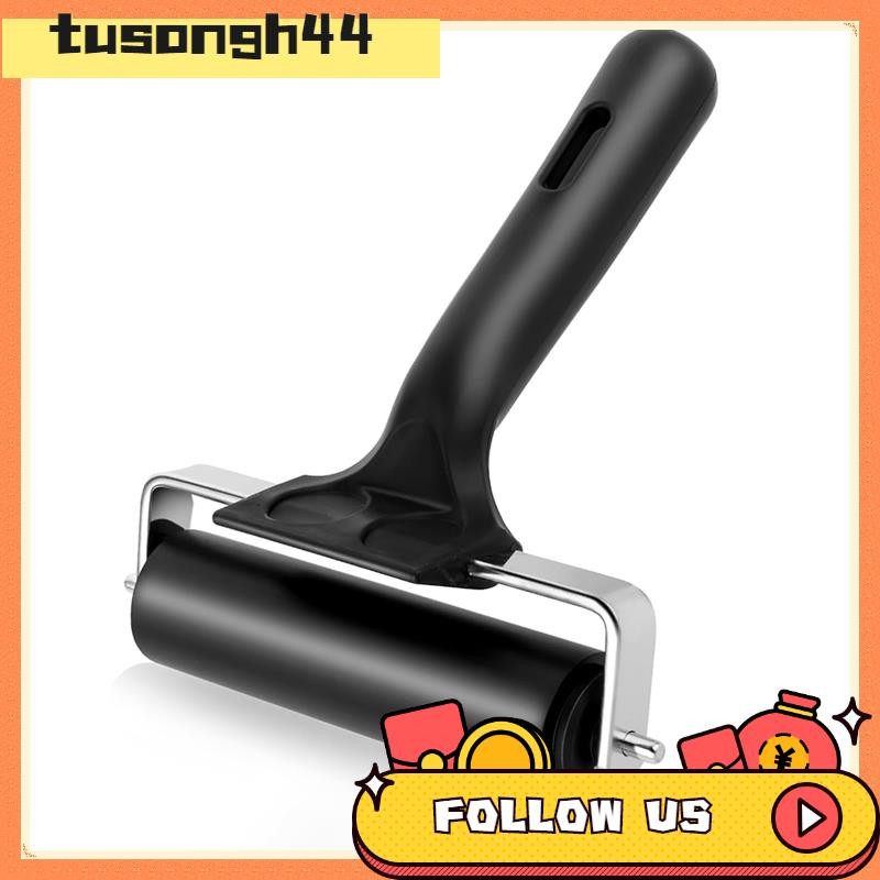 Rubber Roller,Brayer Rollers for Crafting 3.74inch Rubber Roller Black for Crafting Printing ...