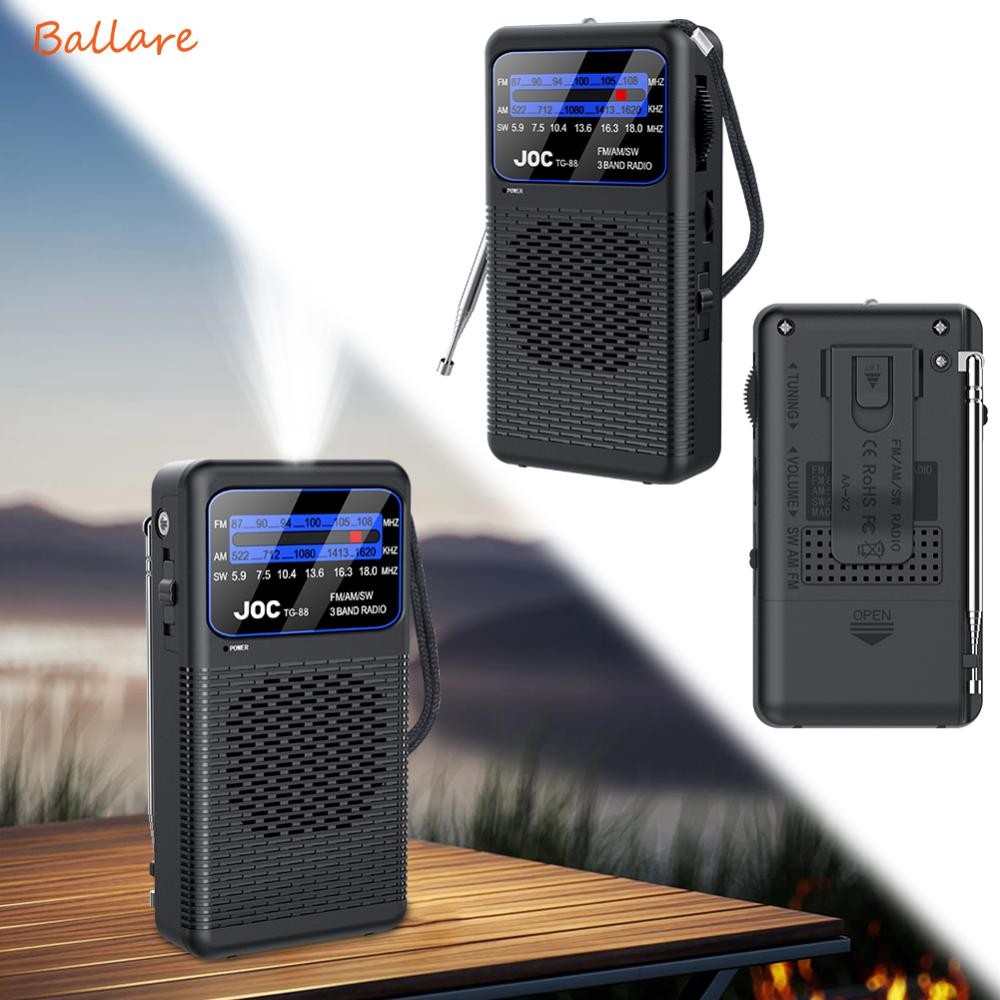 Portable AM FM SW Radio Battery Operated Radio with Earphone Jack ...
