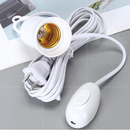 DDP E27 5M 10M Extension Cable Lamp Bulb Holder With Switch LED Light ...