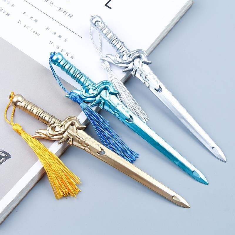 Sword-shaped neutral pen creative black ballpoint pen student office ...