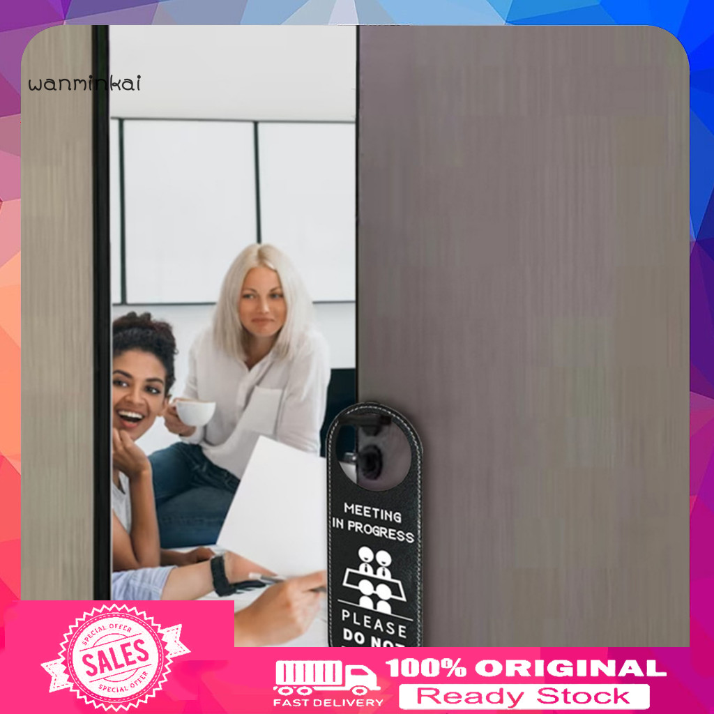 [Ready stock] Eye-catching Door Sign Door Sign Double Sided Meeting in ...