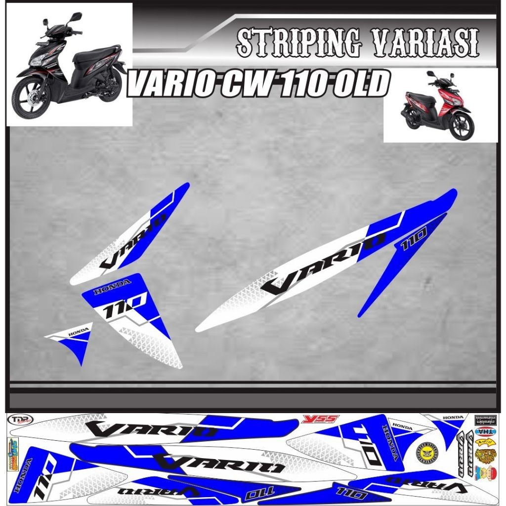 Variations of STRIPING STICKERS VARIO CW OLD 110 VARIATIONS HONDA ...