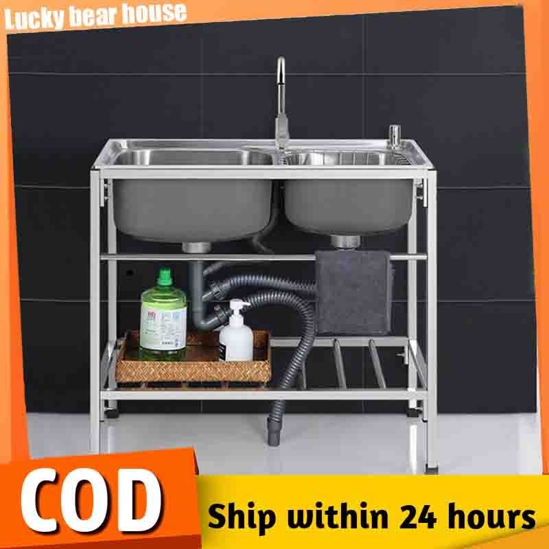 kitchen sink Stand lababo stainless Single Double Portable household ...