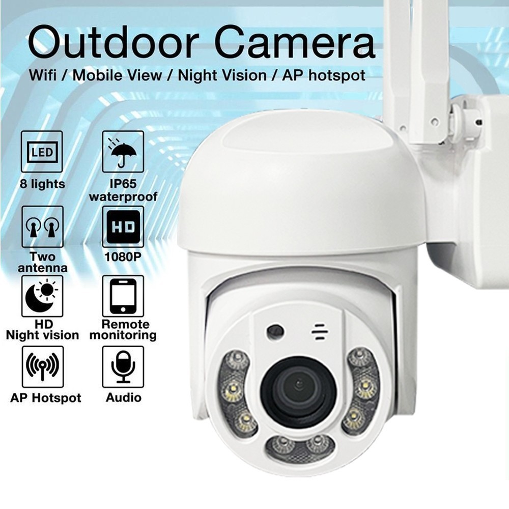 V380 Pro Outdoor Waterproof CCTV 1080P HD Night vision Wireless IP ...