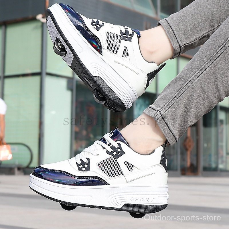 Ready Stock Size 28-41 Pair Wheel Runaway Shoes Wheel Skate Wheel Shoes ...