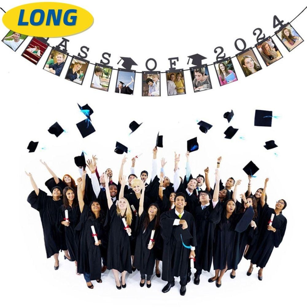LONNGZHUAN Photo Pull Flag, Congrats Grad Congrats Grad Banner ...