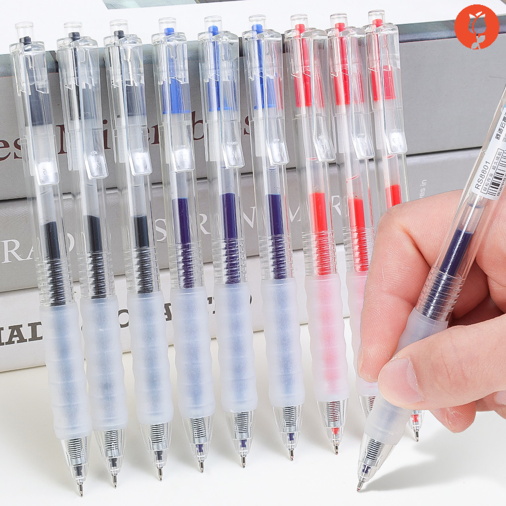 Simple Transparent Push Type Neutral Pen - Cartoon Cat Claw Black Gel ...