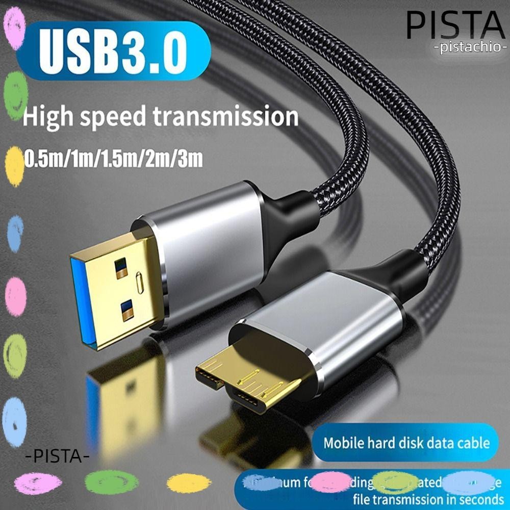 PISTA USB 3.0 Type-A to Micro B Cable, Laptop Computer High Speed Data ...