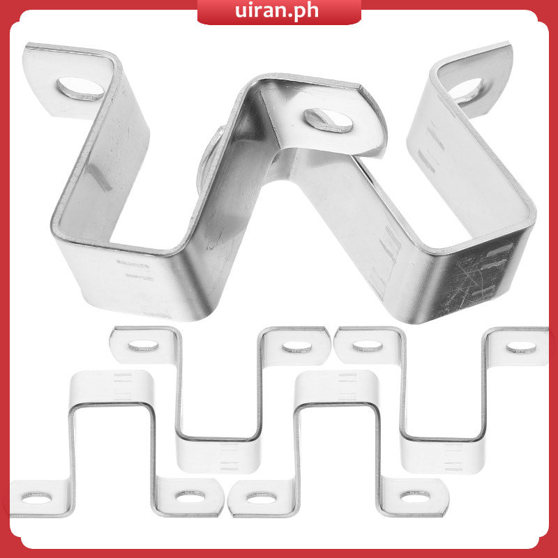 uiran Stainless Steel Clamp 6 Pcs U Brackets for Mounting Tube Square ...