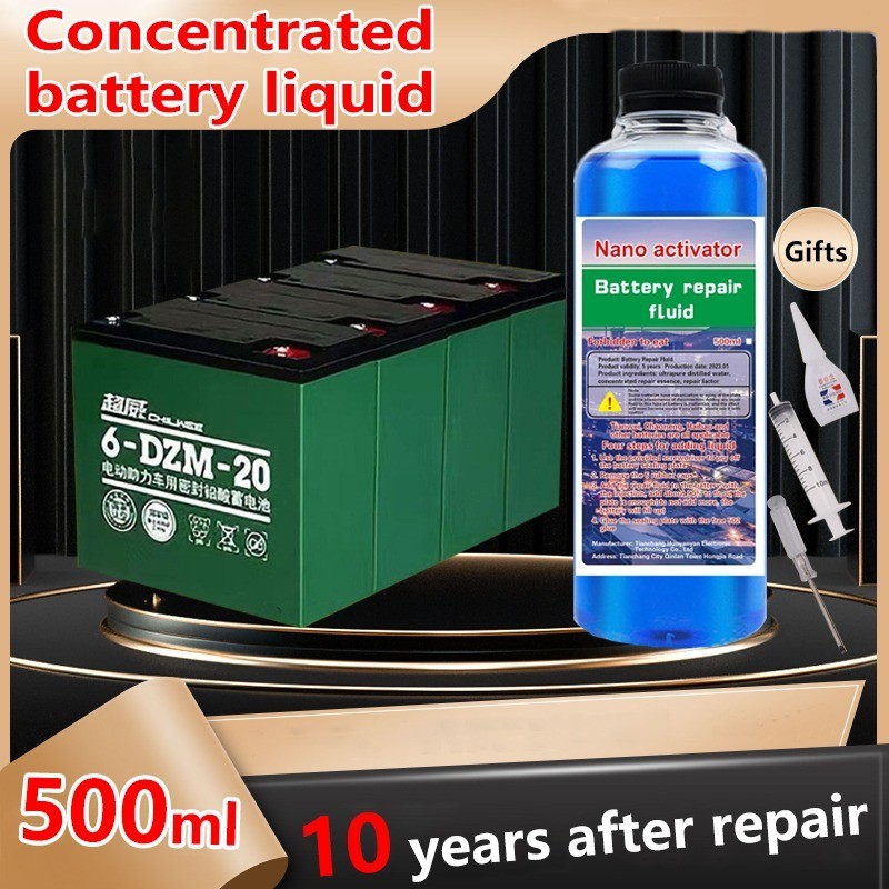 Battery repair solution 500ml Battery repair fluid Distilled water for ...