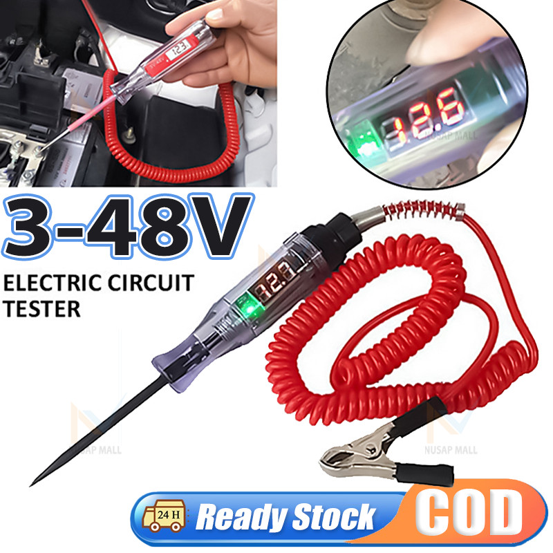 3V-90V DC Car Truck Voltage Circuit Tester Pen Auto Fuse Electrical ...