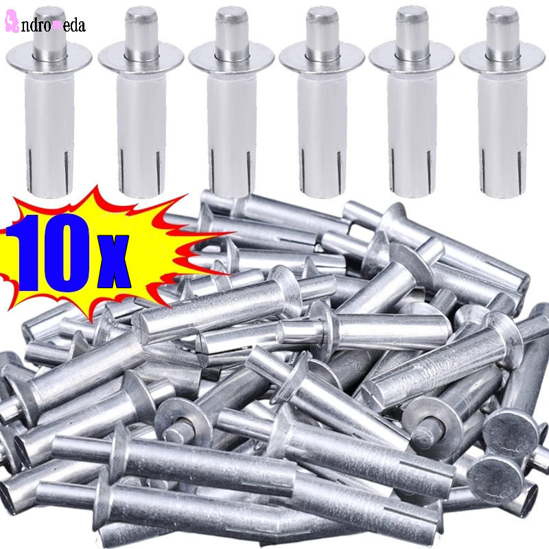 10Pcs Knock Type Aluminum Alloy Drive Rivets Impact Expansion Half ...