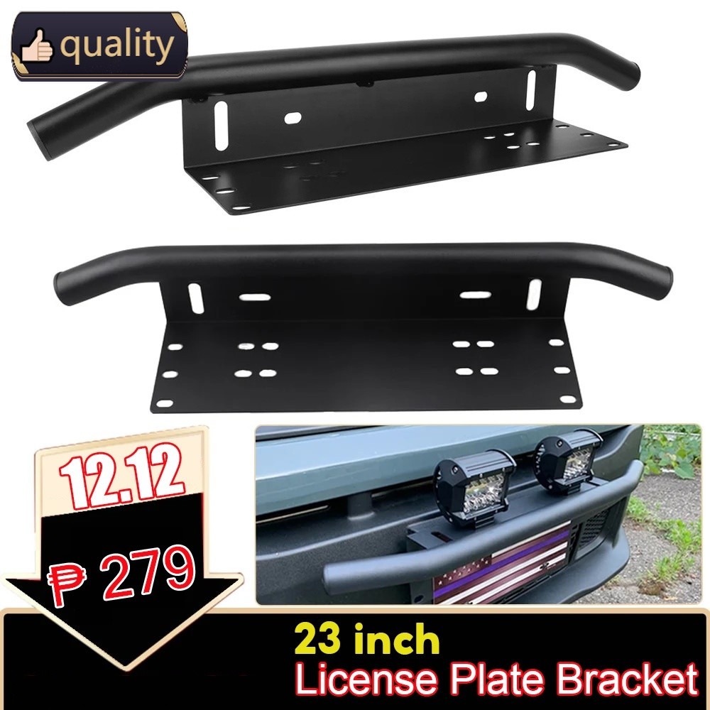 x8 Universal Car Front Bumper Bull Bar Number Plate Holder for Vehicle ...