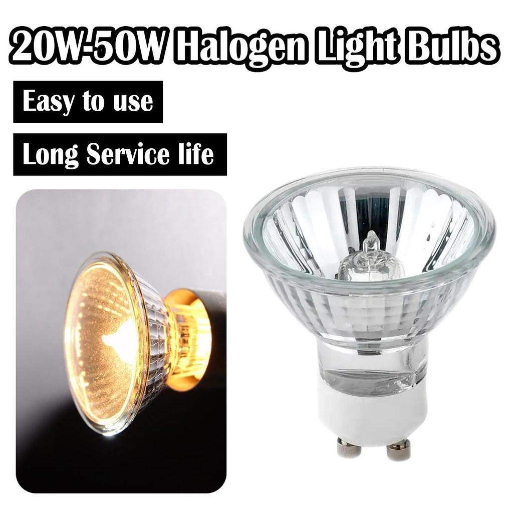 Halogen Spotlight Bulb 2800-3200k 30° Beam Angle 220V 12V Glass Housing ...